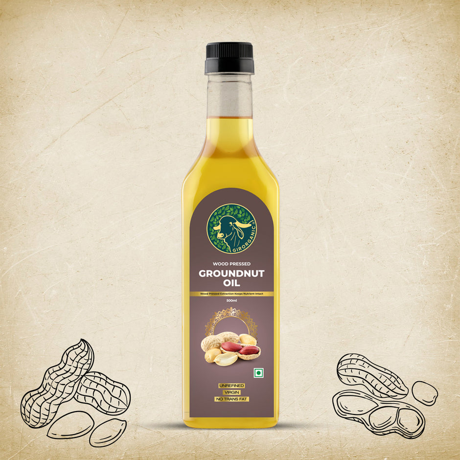Wood Pressed Groundnut Oil