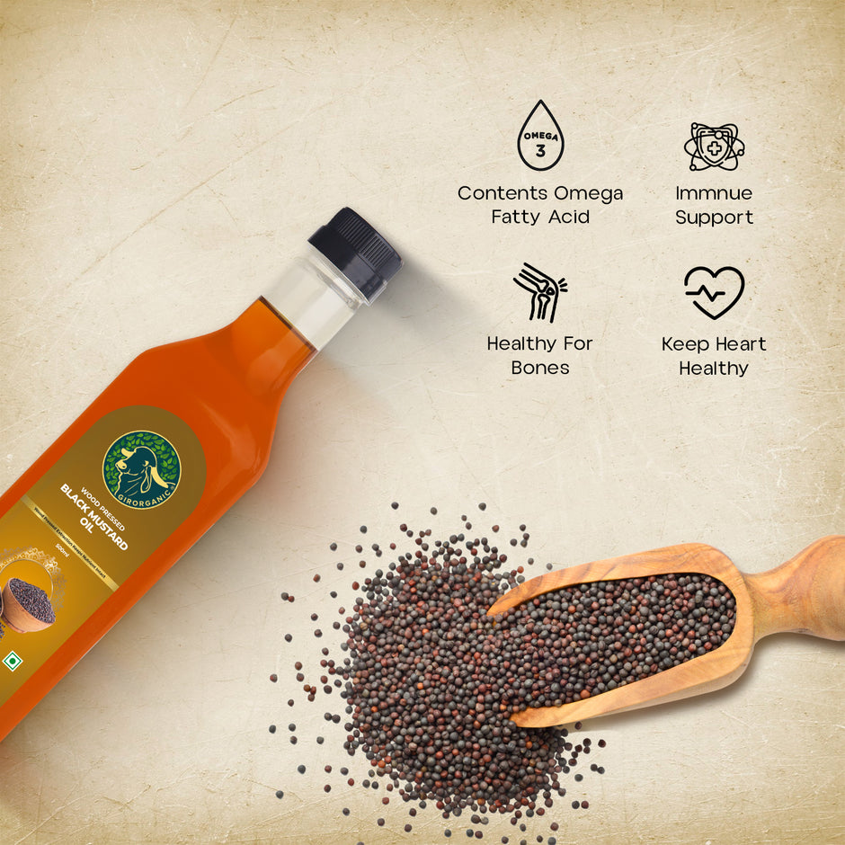 Wood Pressed Virgin Black Mustard Oil